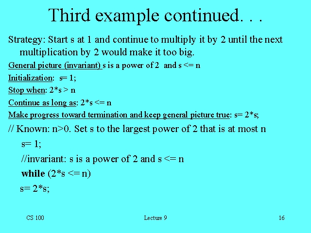 Third example continued.