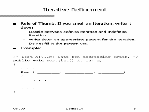 Iterative Refinement